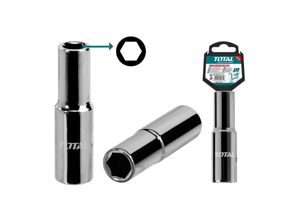 Total 27Mm 1/2 deep Hexagonal Socket -THTST12273L - Total Tools India ...