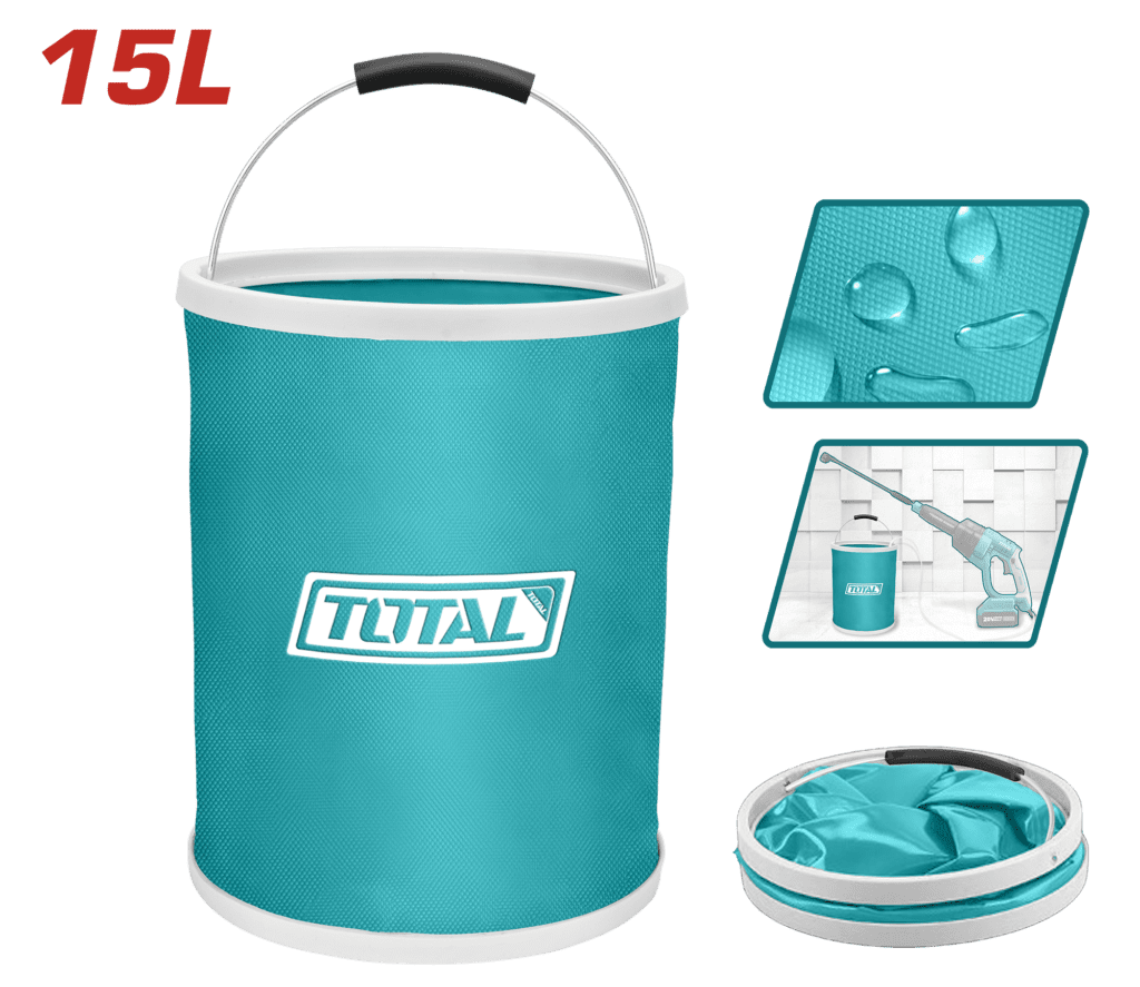 Total PVC Waterproof Coated Folding Bucket - TGTFB15 - Total Tools ...