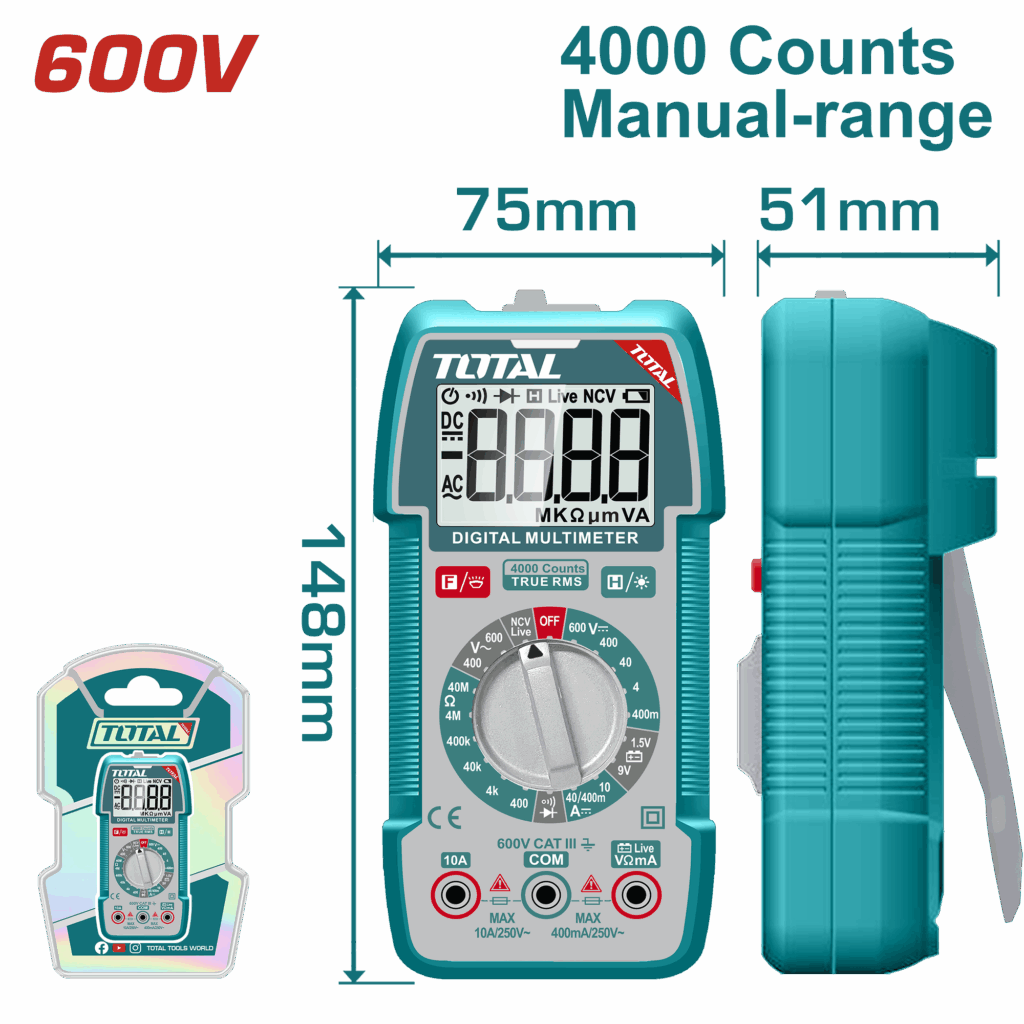 TOTAL Advanced Digital Multimeter - TMT536002 - Total Tools India ...