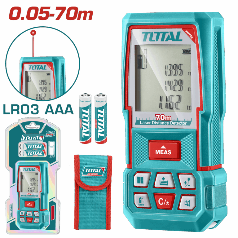 TOTAL Laser Distance Measurer 70m - TMT57026 - Total Tools India ...